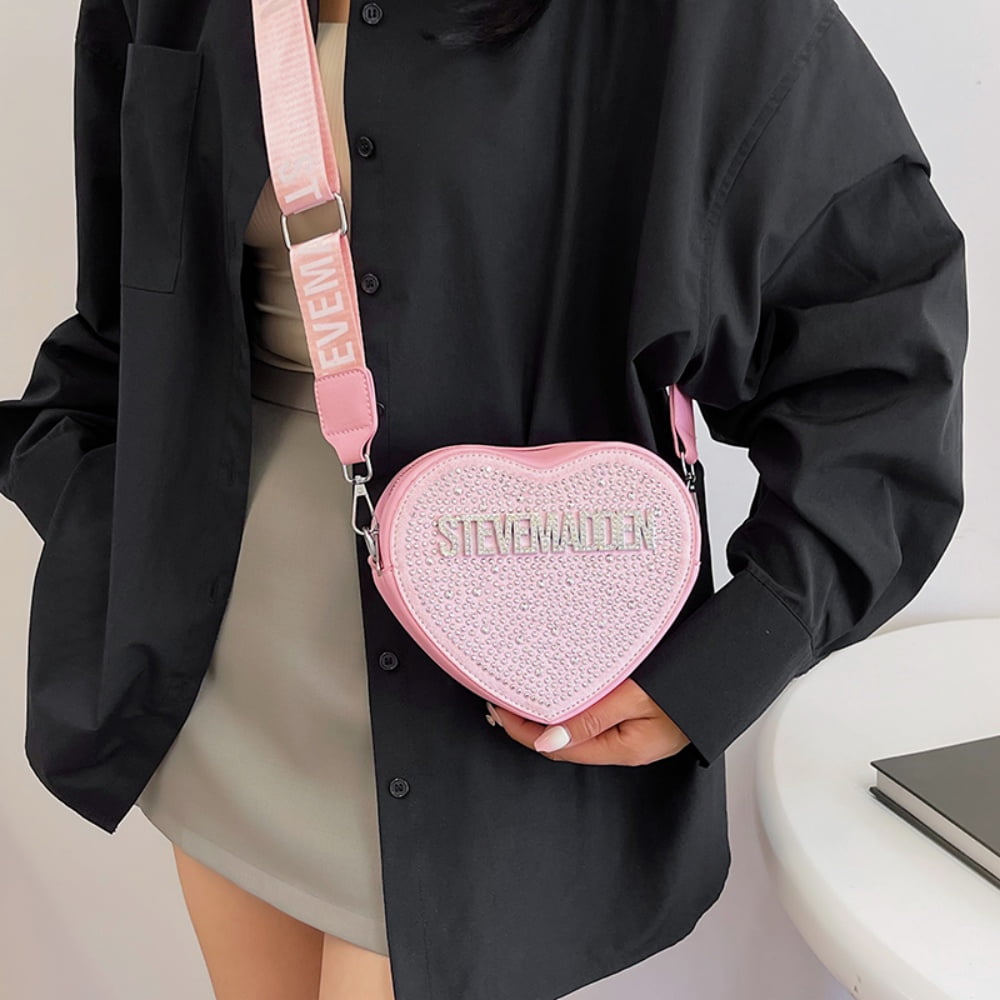 MNL Valentine's Day Heart Shaped Shoulder Bag, Heart Crossbody Bag ...