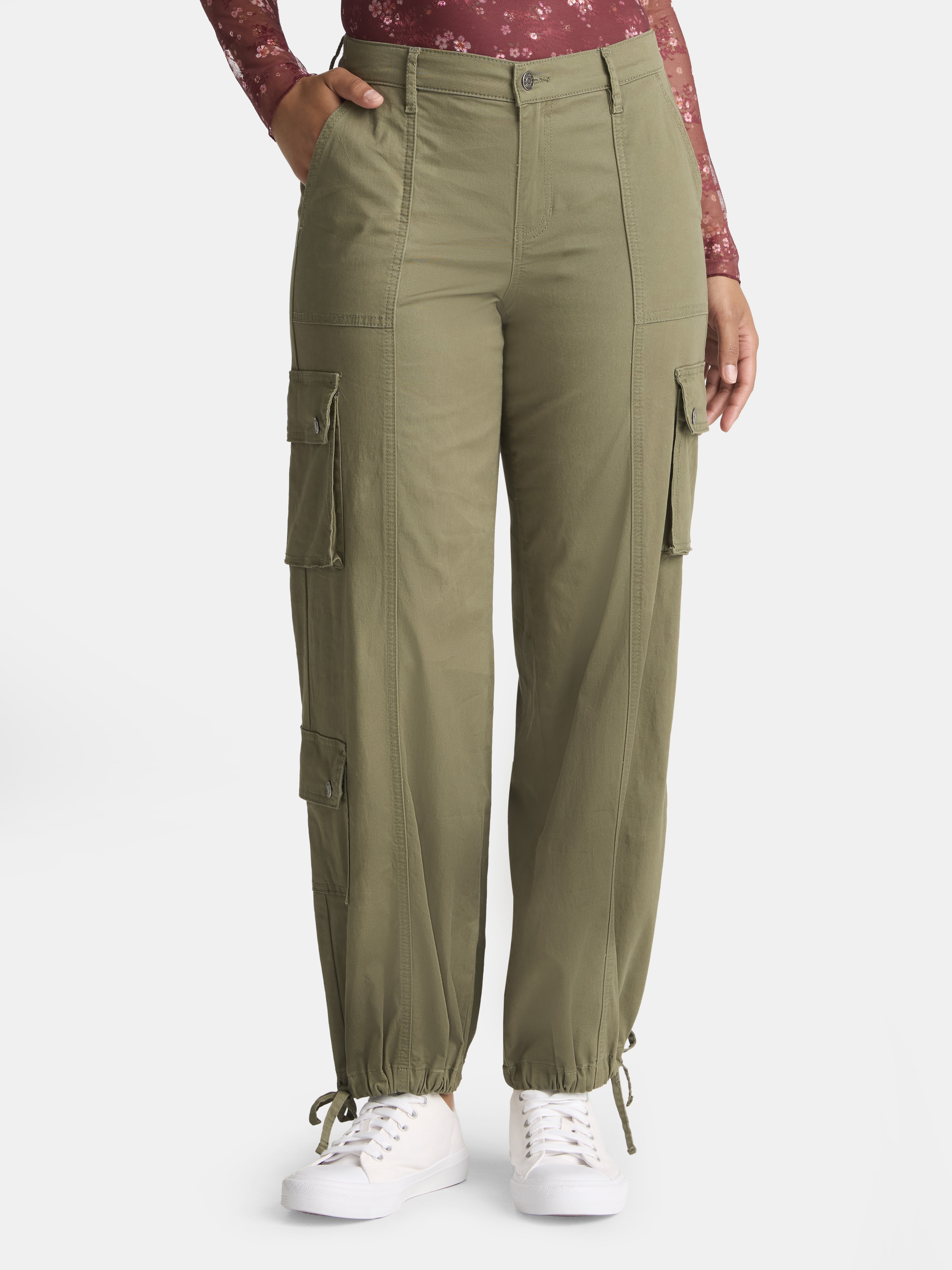 Madden NYC Women's Poplin Pants, 31" Inseam, Sizes XXS-XXL - Walmart.com