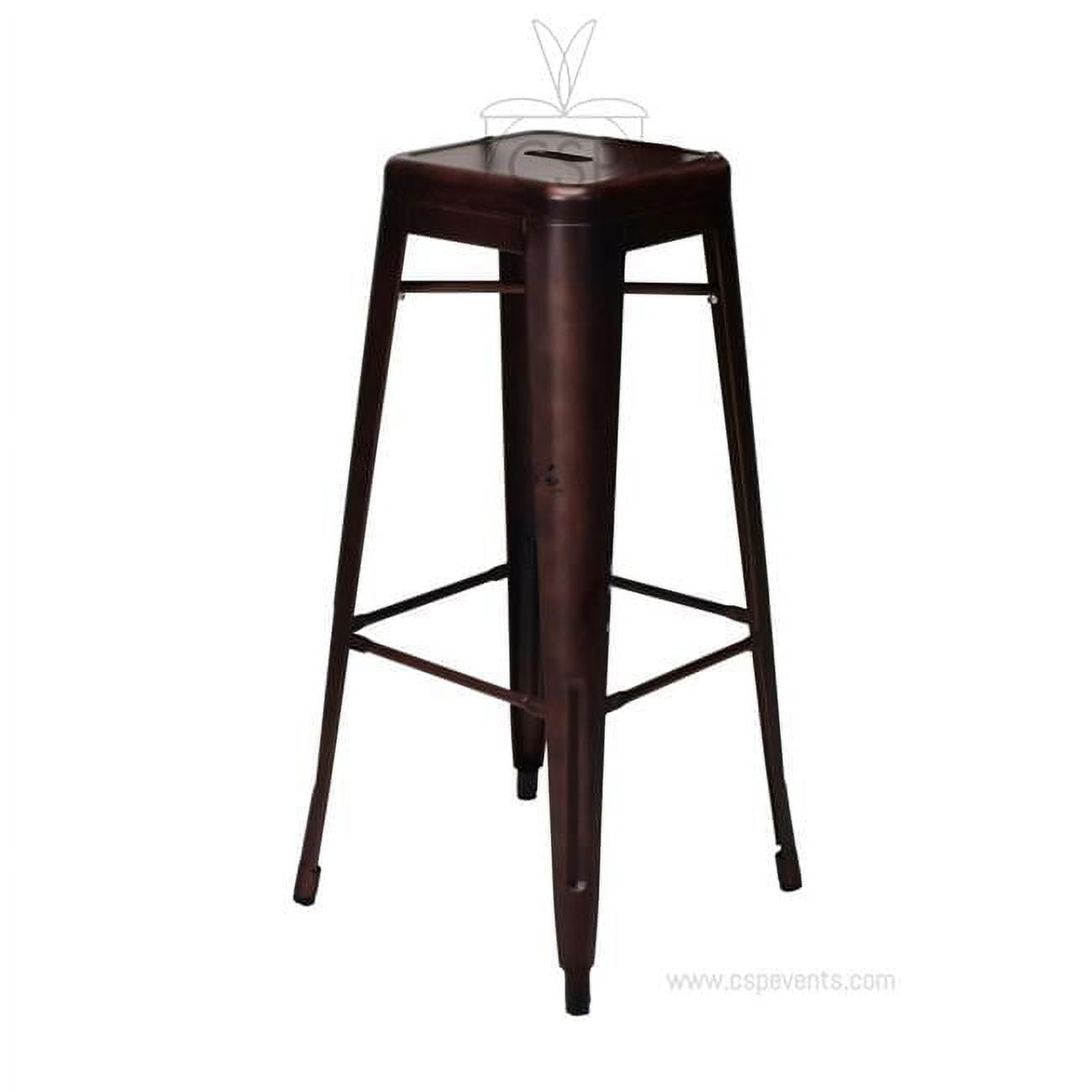 MO-201-BGN1-ST-RG-4 Oscar Steel Backless Stool - Brushed Rose Gold - 30 ...