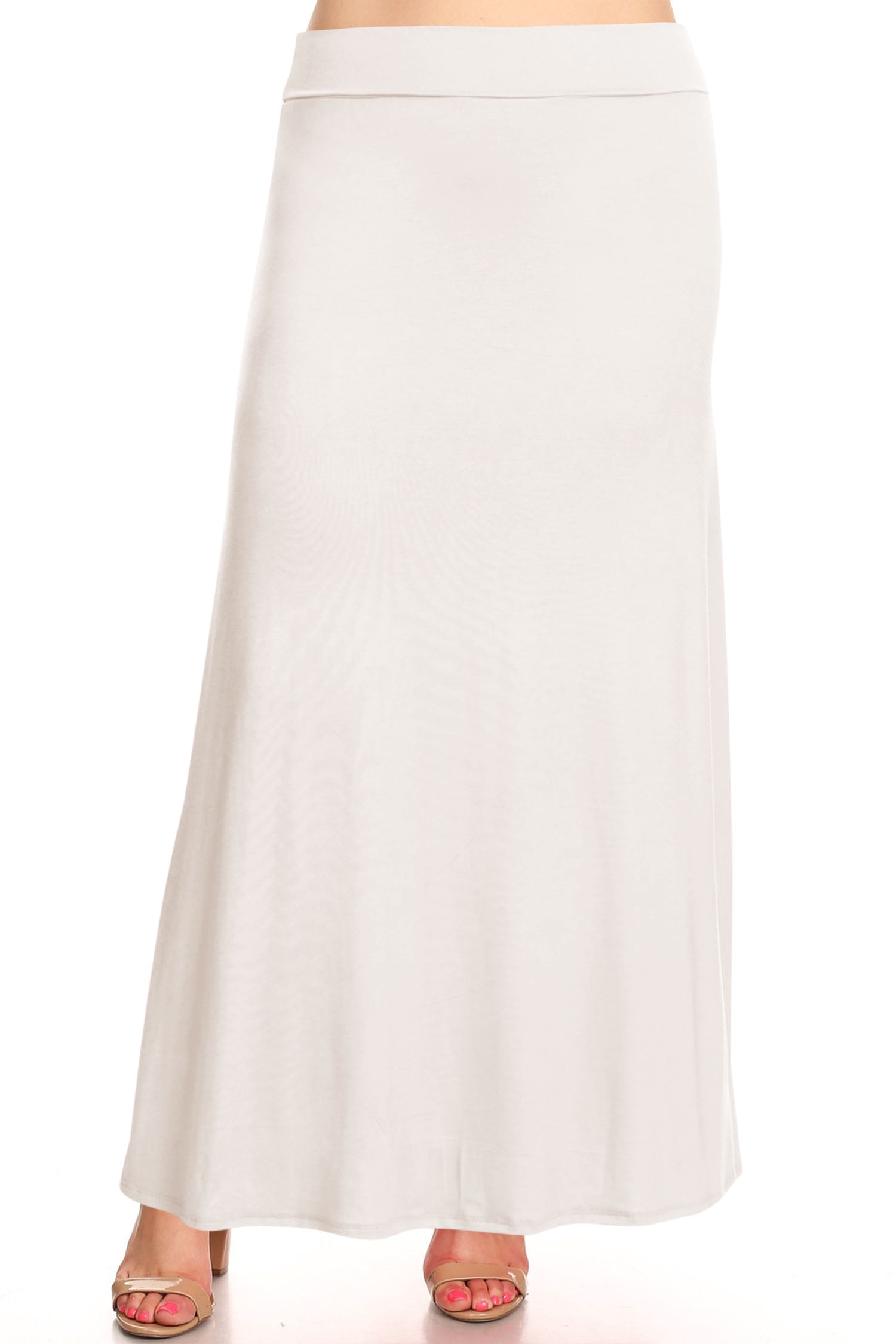 MOA COLLECTION Plus Size Pencil Skirt - Sexy High Waist, Solid Color ...