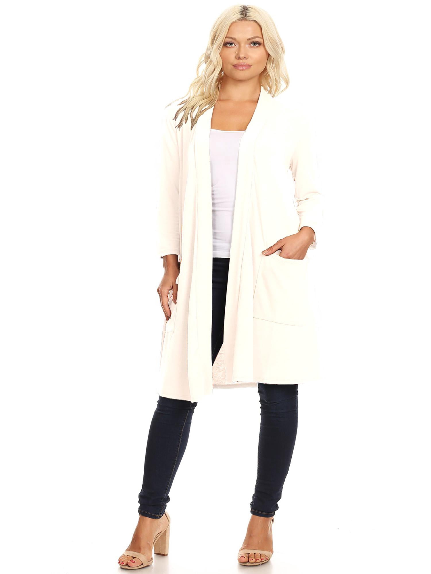 MOA COLLECTION Women's Solid Casual Basic Comfy Office Loose Fit ...