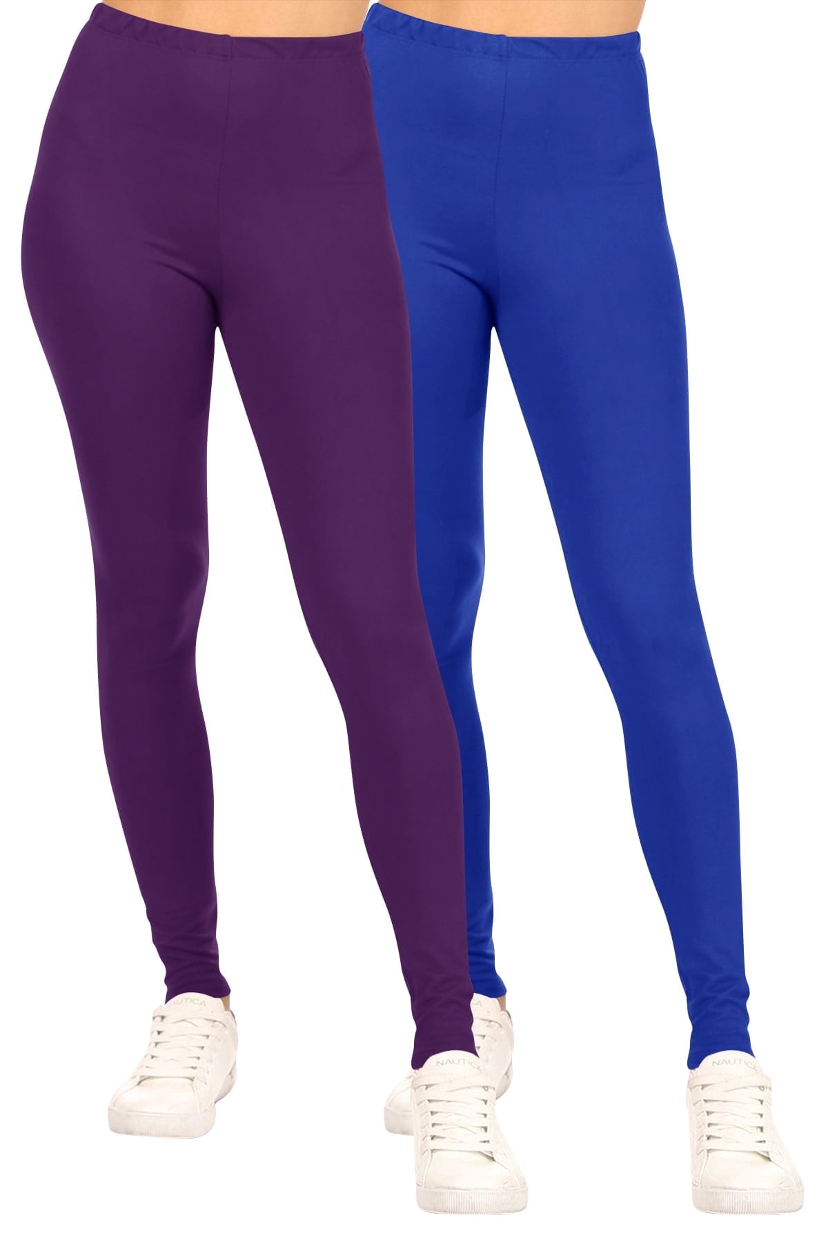 MOA Collection Women's Casual Full Length Soft Lightweight Leggings 2 ...