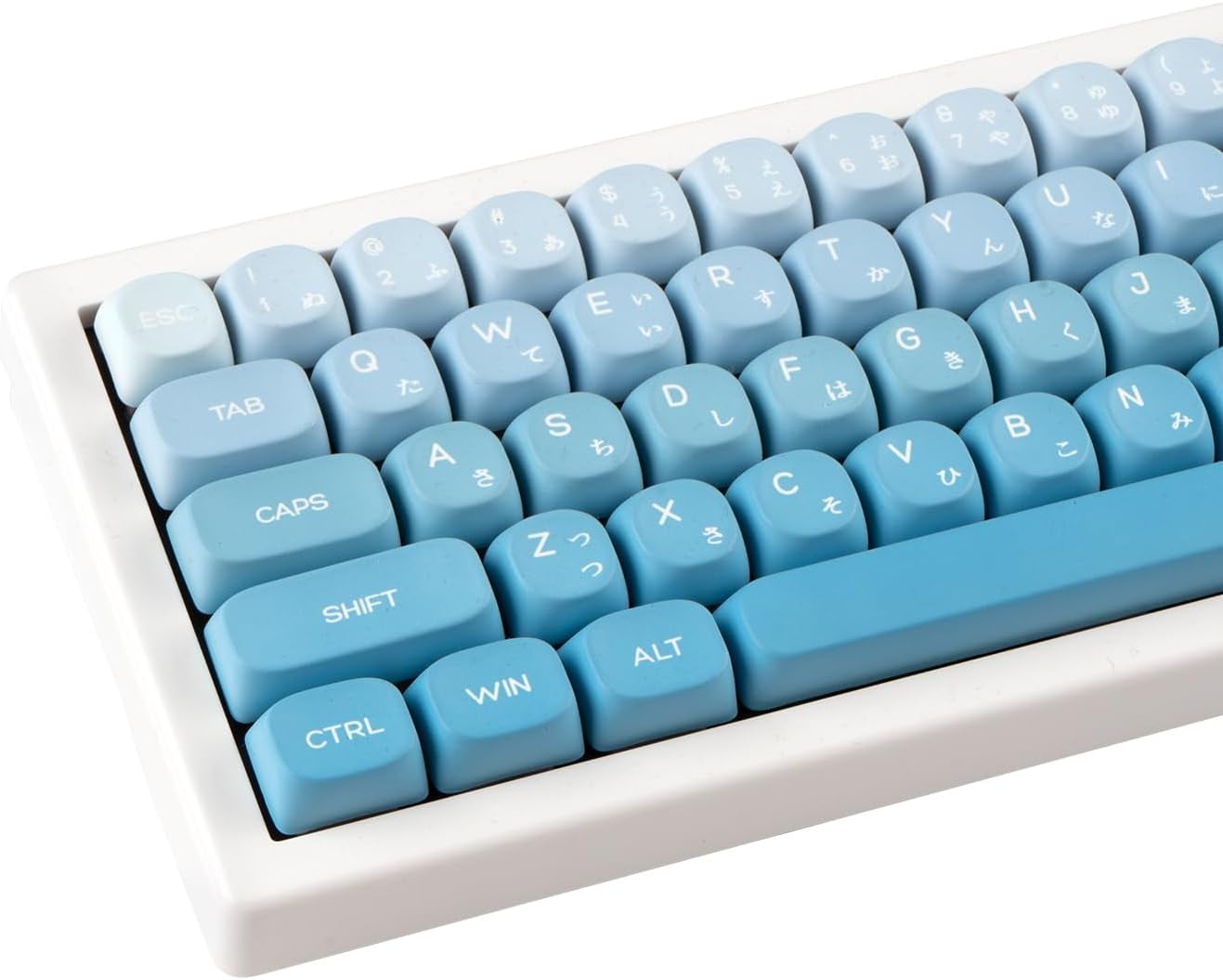 MOA Profile Japanese Keycaps - PBT Gradient Blue Keycaps Set with Dye ...