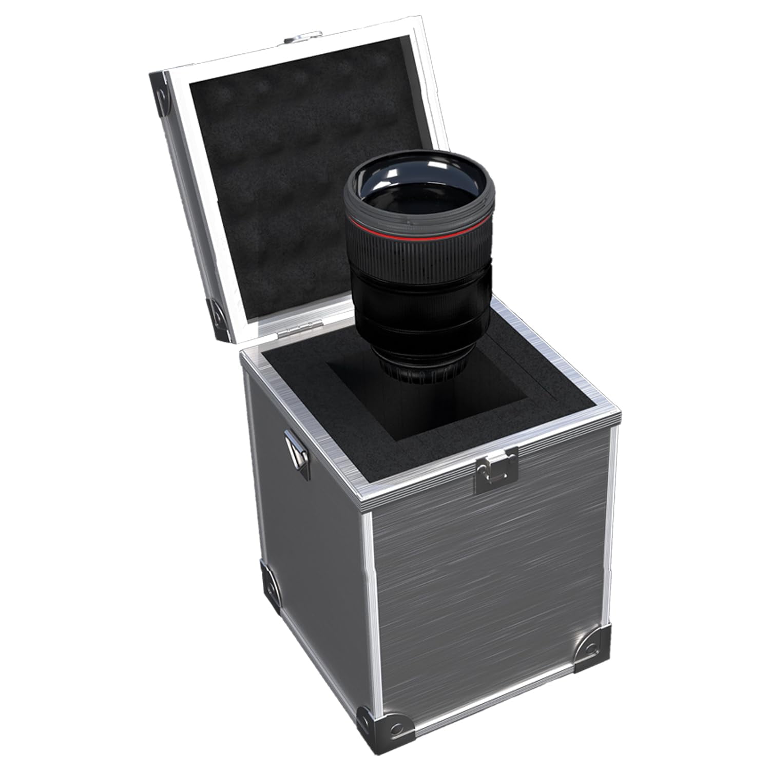 MOAAD Aluminium Storage Box Portable Hard Flight Case Tool Box with ...