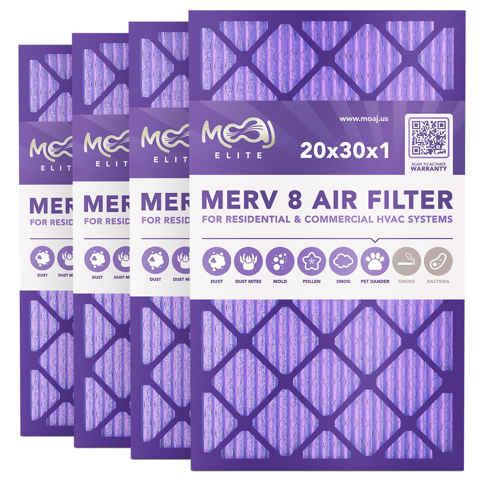 20x30x1 MERV 8 Air Filter 6-Pack | MOAJ Advanced Nepal | Ubuy