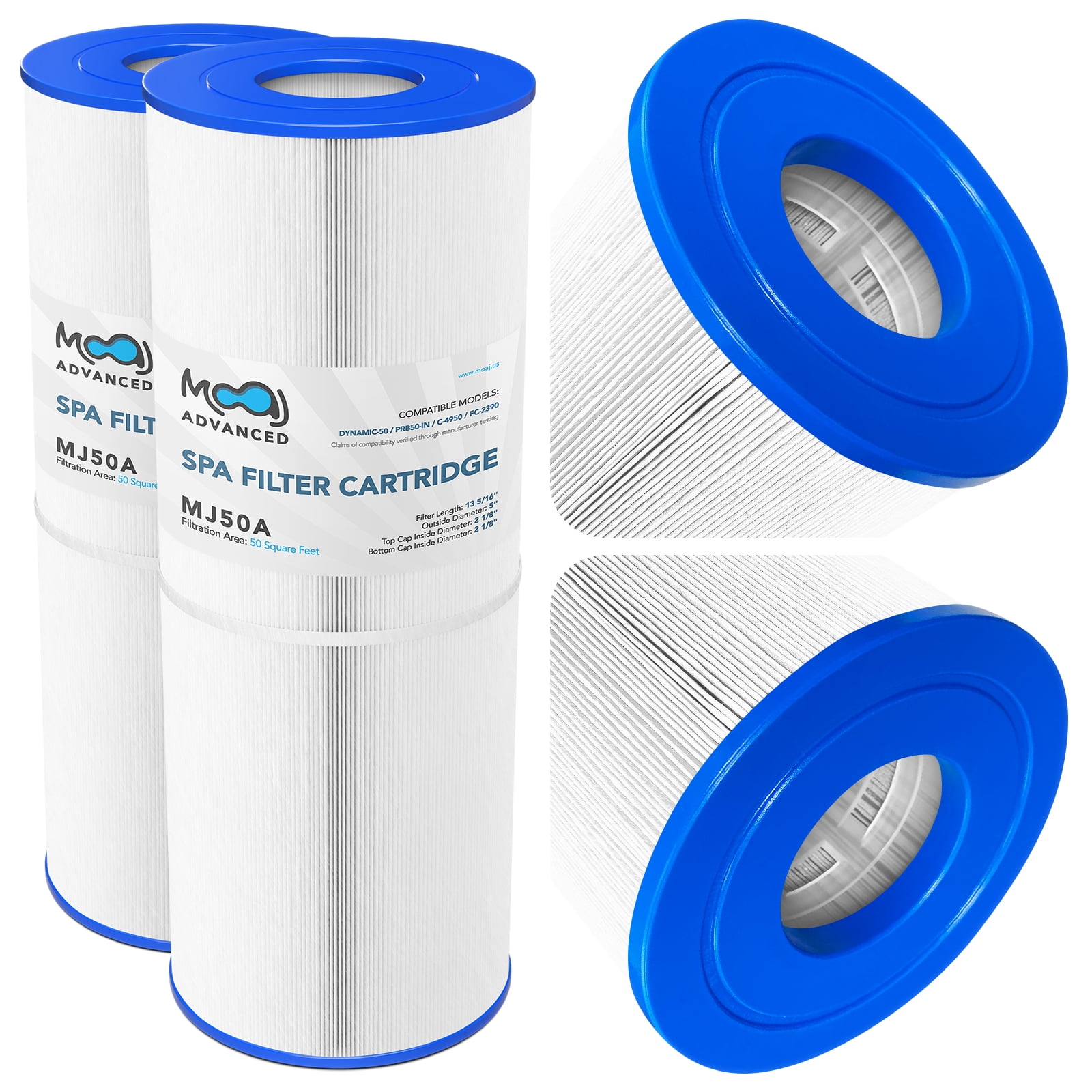 MOAJ Advanced Spa Filter 2-PACK Replaces Jacuzzi J-200, J210, J220, J235, J245, J275, Pentair ...
