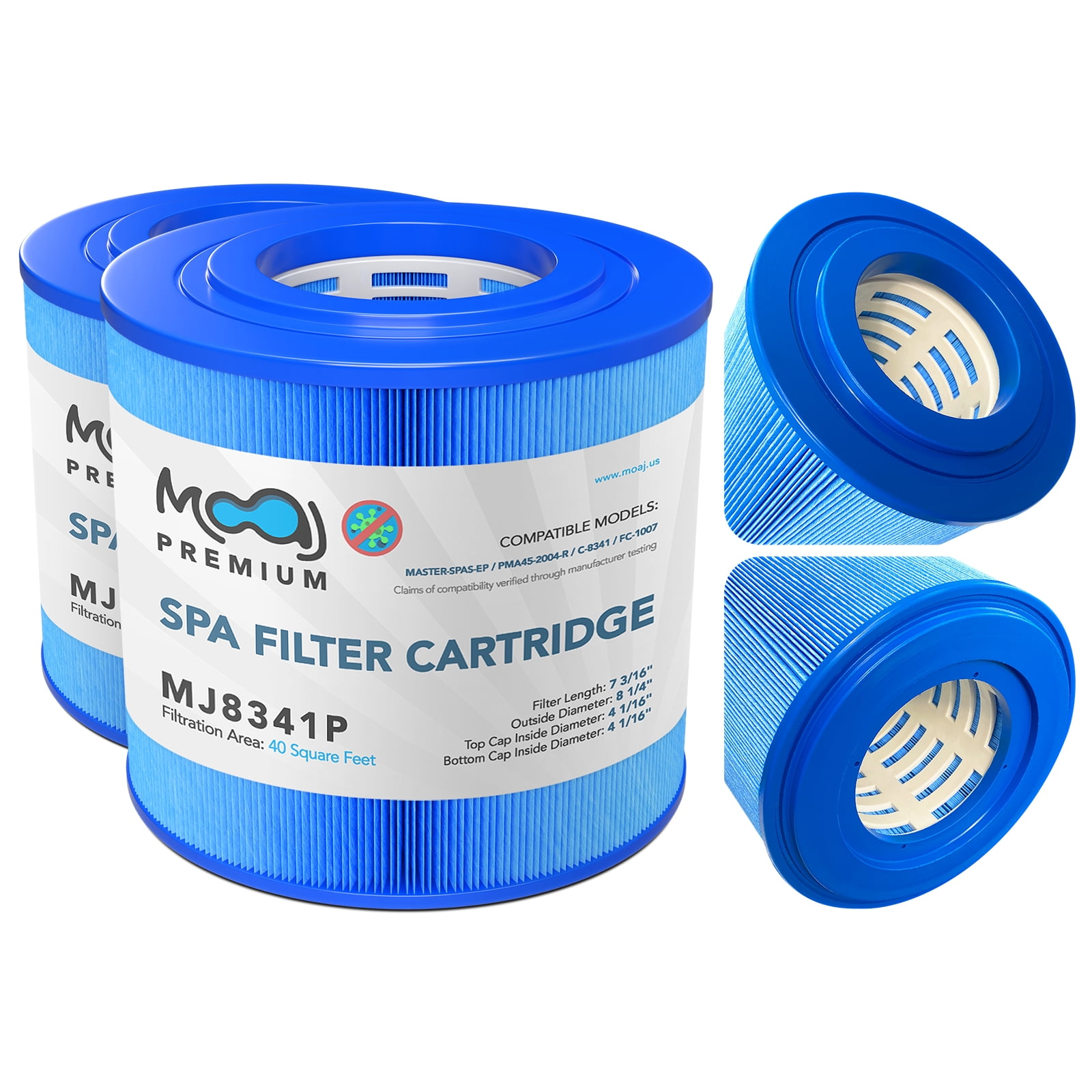 MOAJ Premium Spa Filter 2-PACK Replaces PMA45-2004-R, Filbur FC-1007 ...