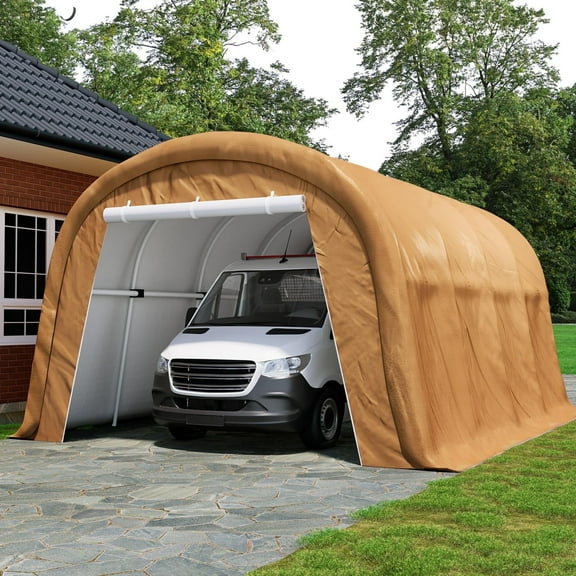 MOALCOFER 13'x20' Carport,Heavy Duty Car Canopy with Steel Frame ...