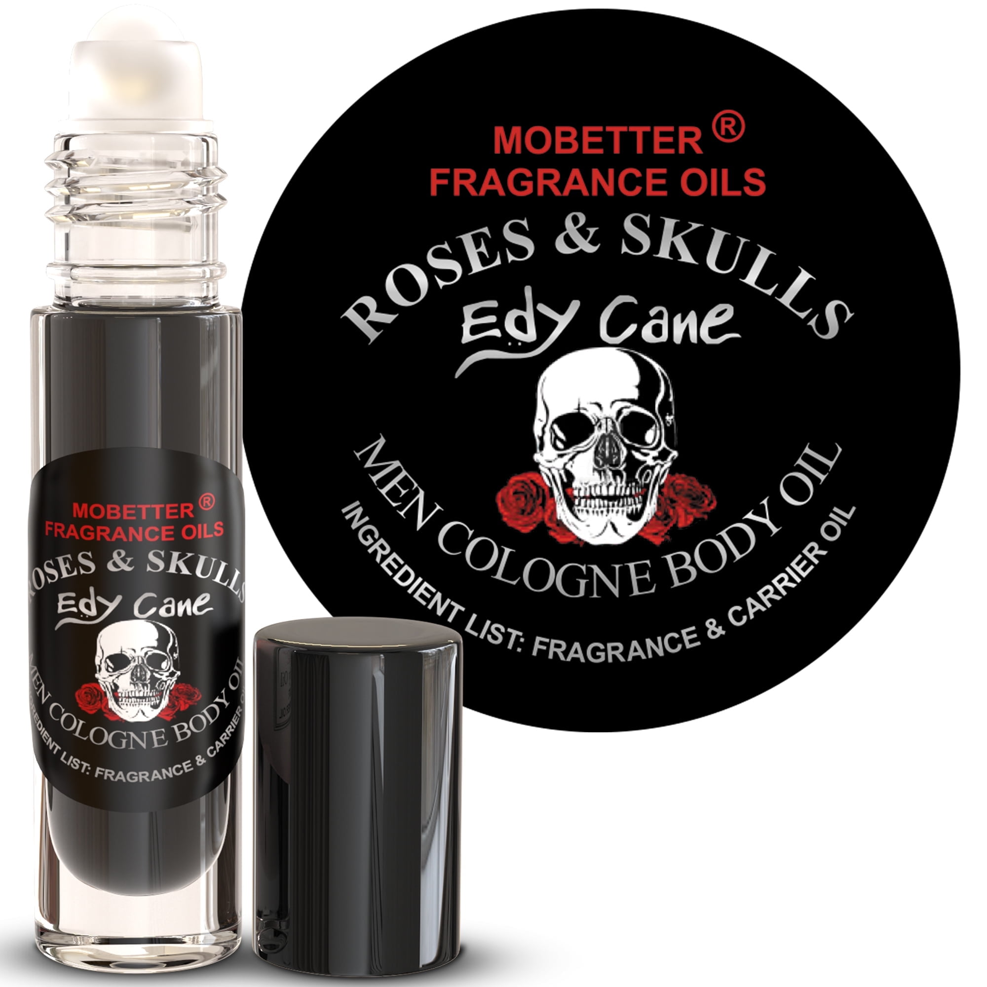 MOBETTER FRAGRANCE OILS Edy Cane Roses & Skulls Men Cologne Body Oil 1/ ...