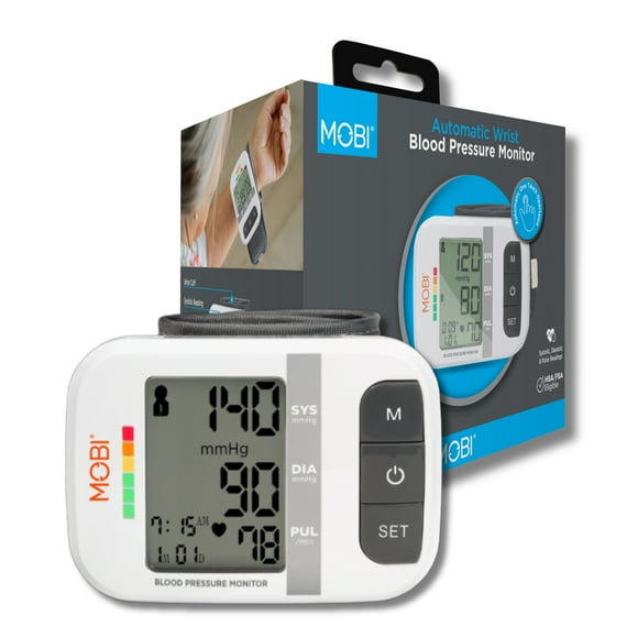 MOBI Blood Pressure Cuff - Wrist Blood Pressure Monitor - Automatic BP ...
