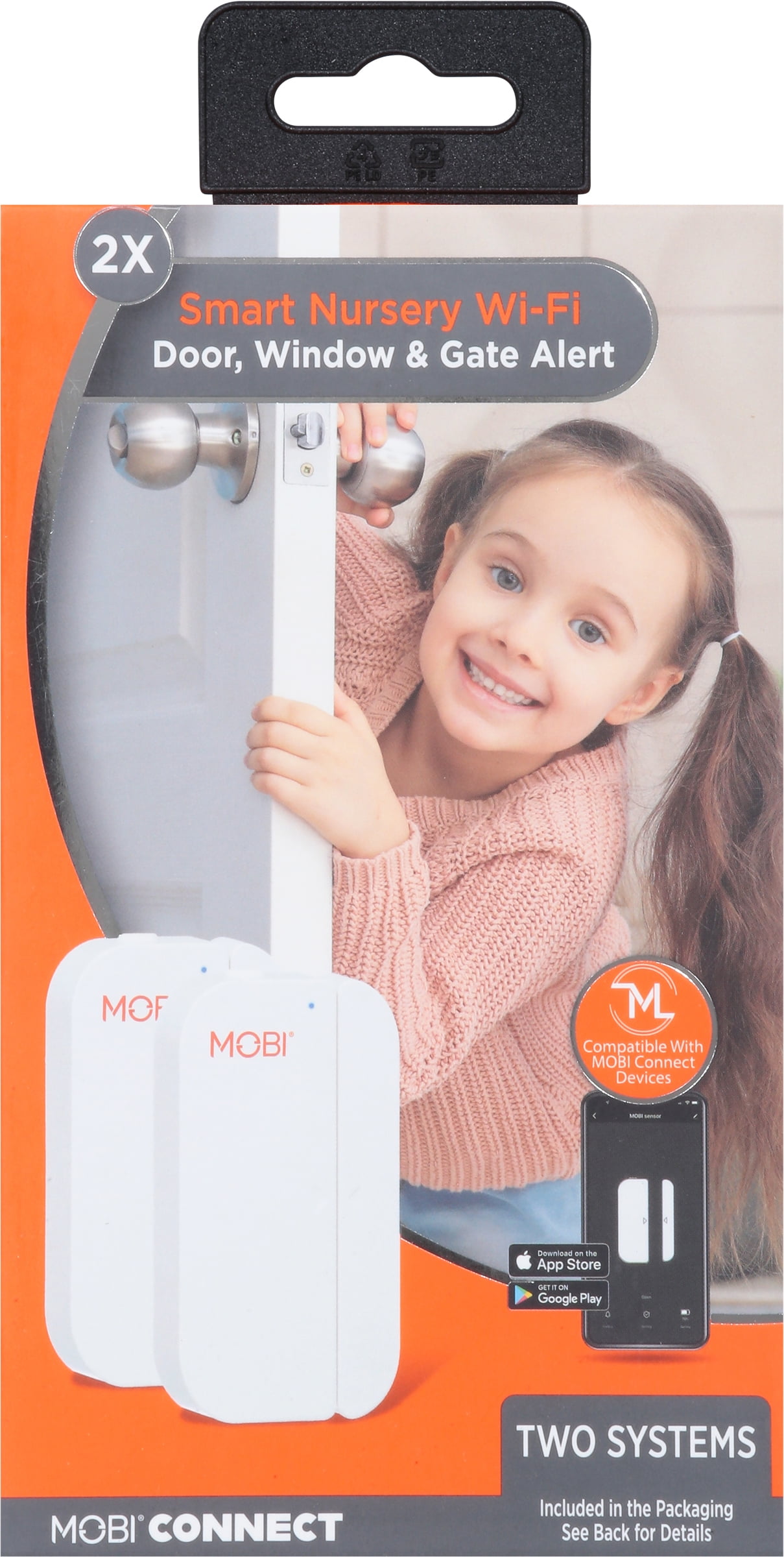 MOBI Smart Door and Window Sensor Alarm [2 Pack] - Sensor Control ...