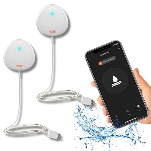 MOBI Smart Home WiFi Water Leak Sensor, Water Sensor, Water Detector ...
