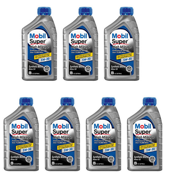 Mobil 1 5W-30 High Mileage Oil in Mobil 1 Oil - Walmart.com
