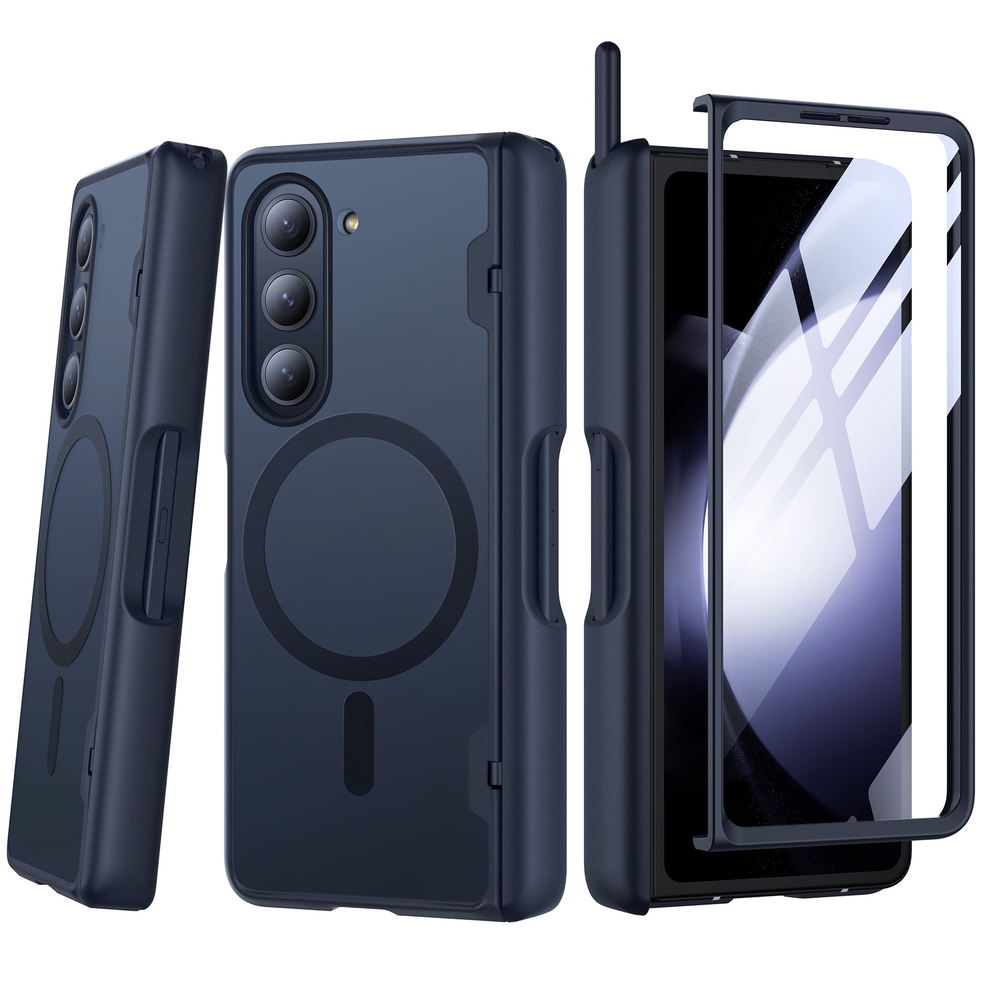 Tongate Matte Black Hard Shell Folio Cell Phone Case for Samsung Galaxy ...