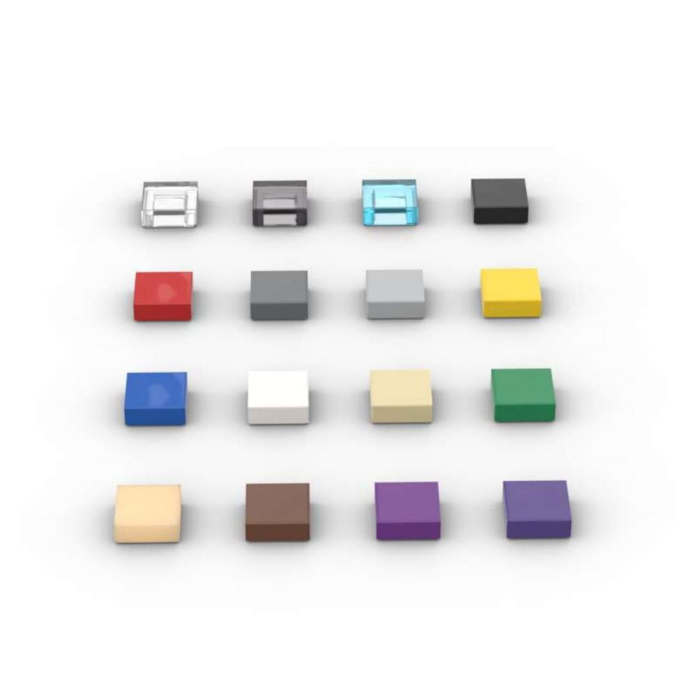 MOC 100PCS 3070 1x1 Tire Plate Building Blocks Kit High-Tech Board ...