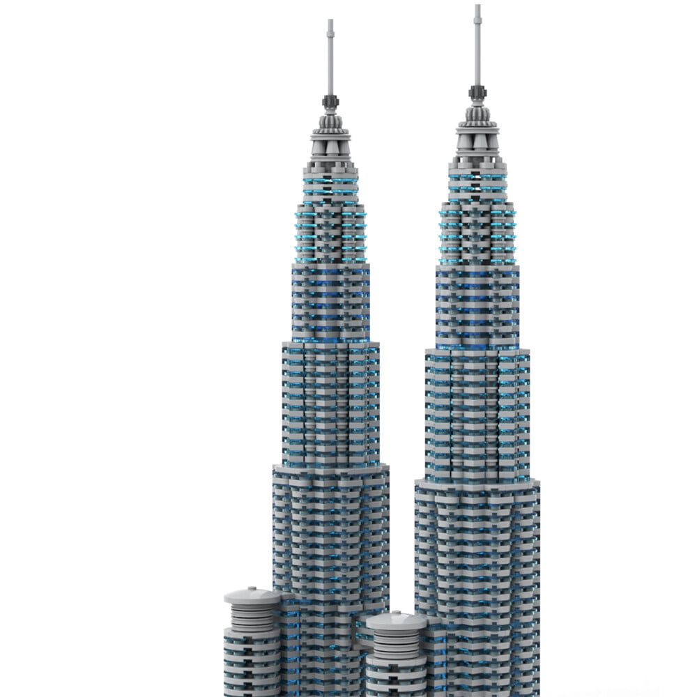 MOC-136651 Petronas Twin Towers Modular Building Blocks Set Skyscraper ...