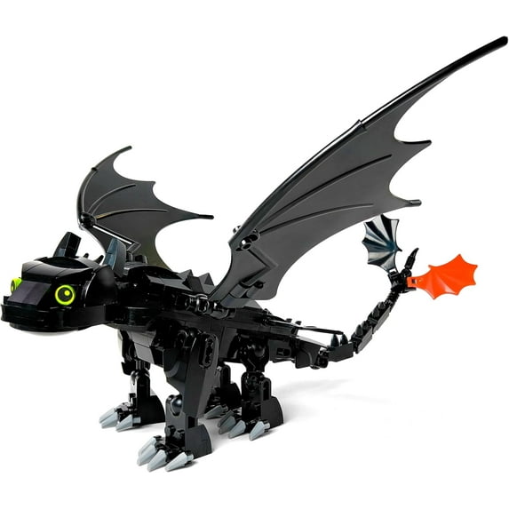 Toothless Night Fury Dragon Model Building Blocks Set Action Figures ...