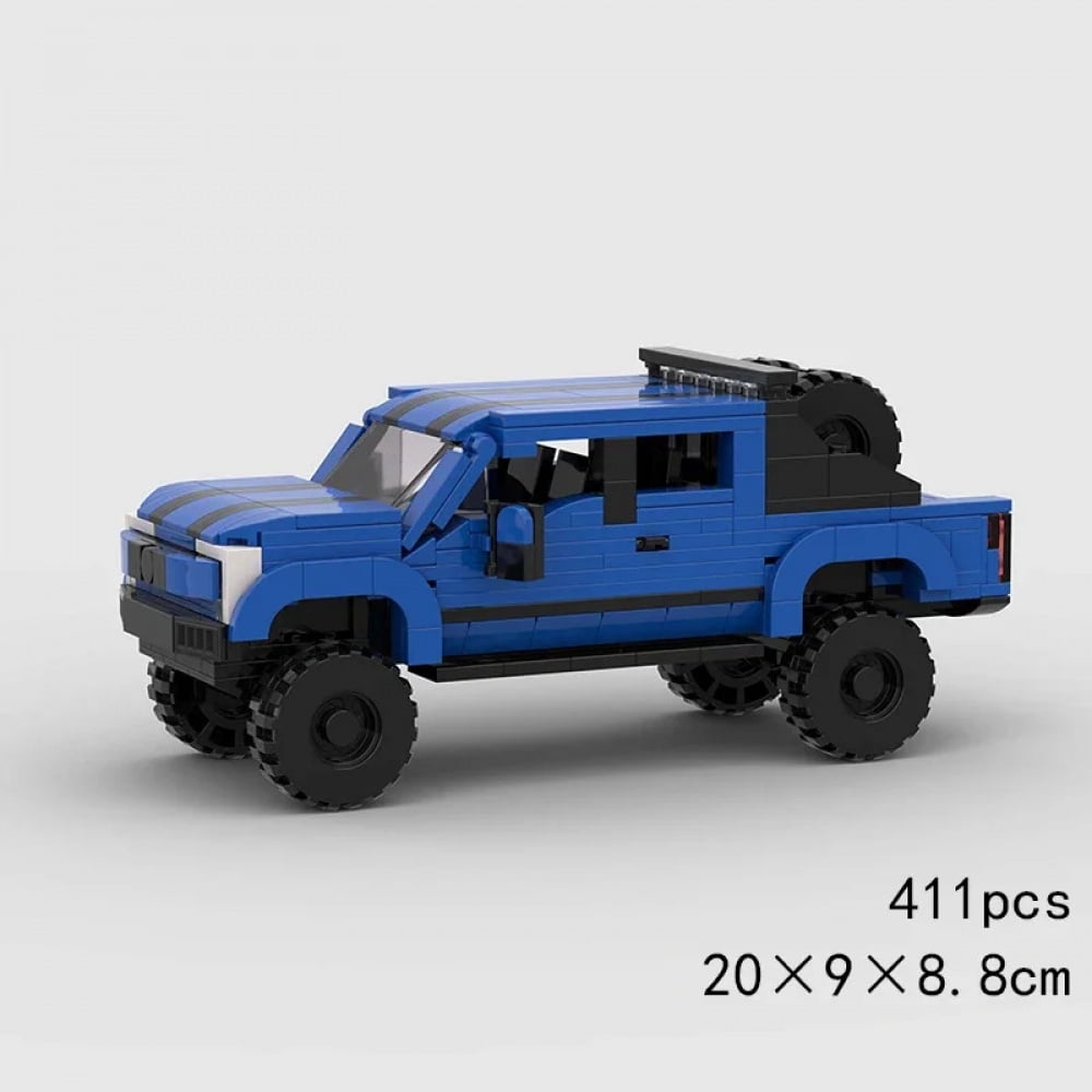 MOC Off Road Car Building Blocks Pickup Truck Bricks Cross Country Jeep ...
