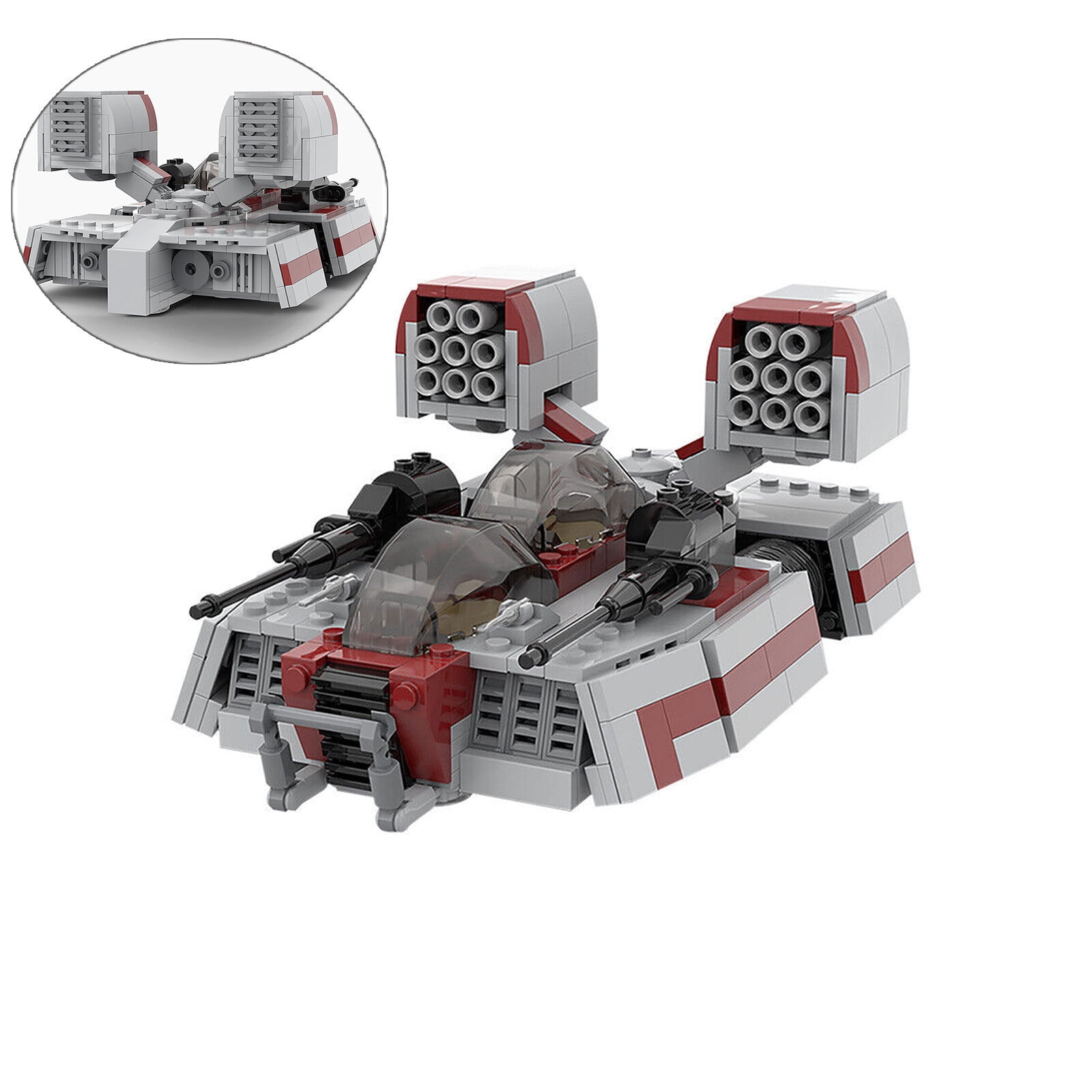 MOC-59836 AAC-1 Speeder Tank DIY Model Building Blocks Set Video Game ...