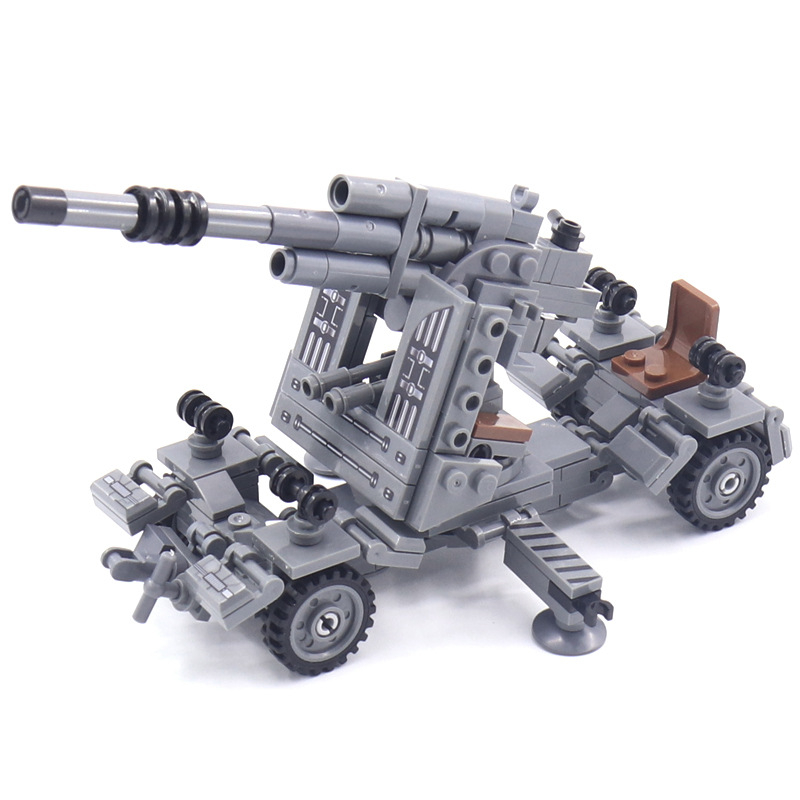 MOC 88mm Anti-Aircraft Gun Tank War Military City Vehicle Car Building ...