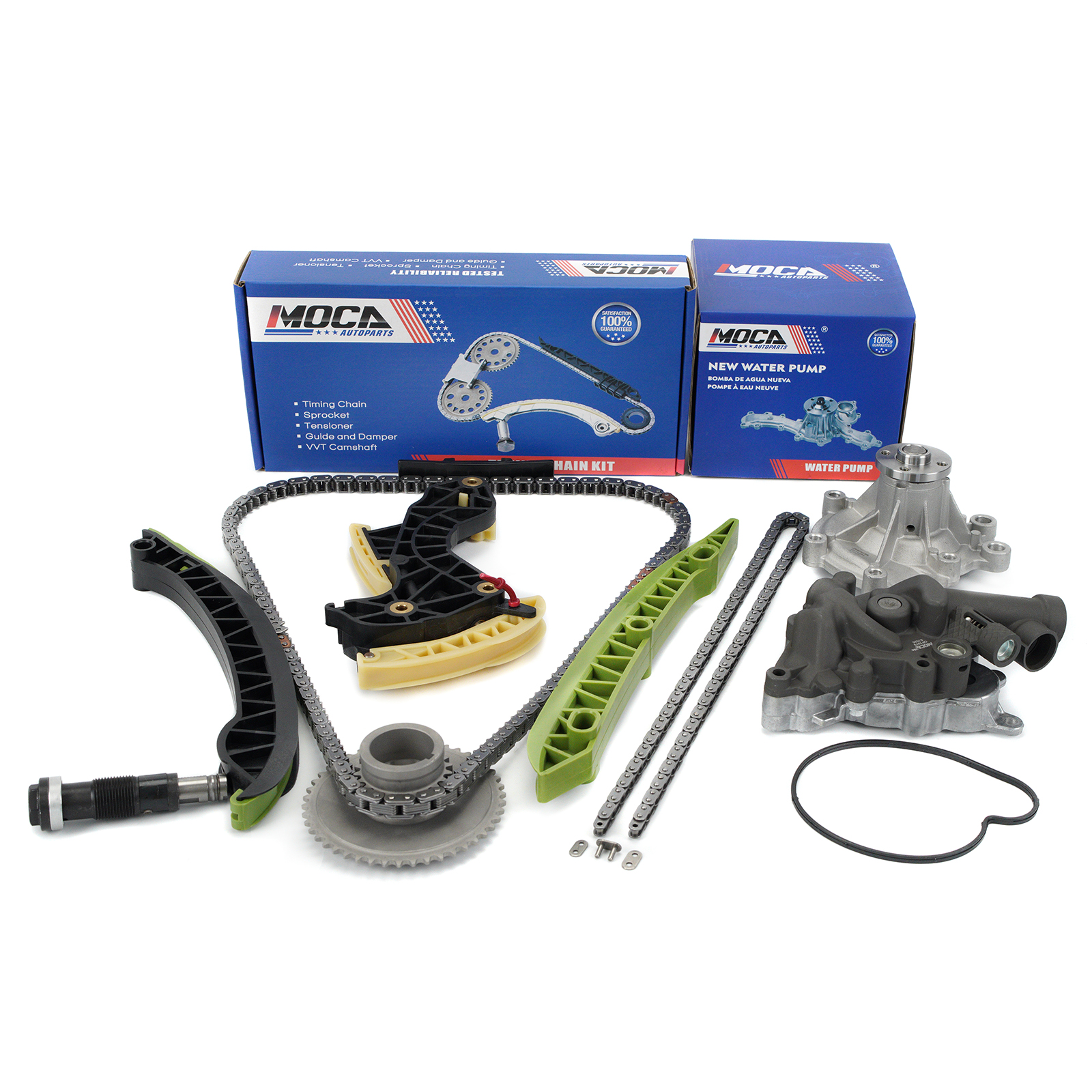 MOC AUTOPARTS Timing Chain Kit with Oil Pump Water Pump Fit for 2012 ...