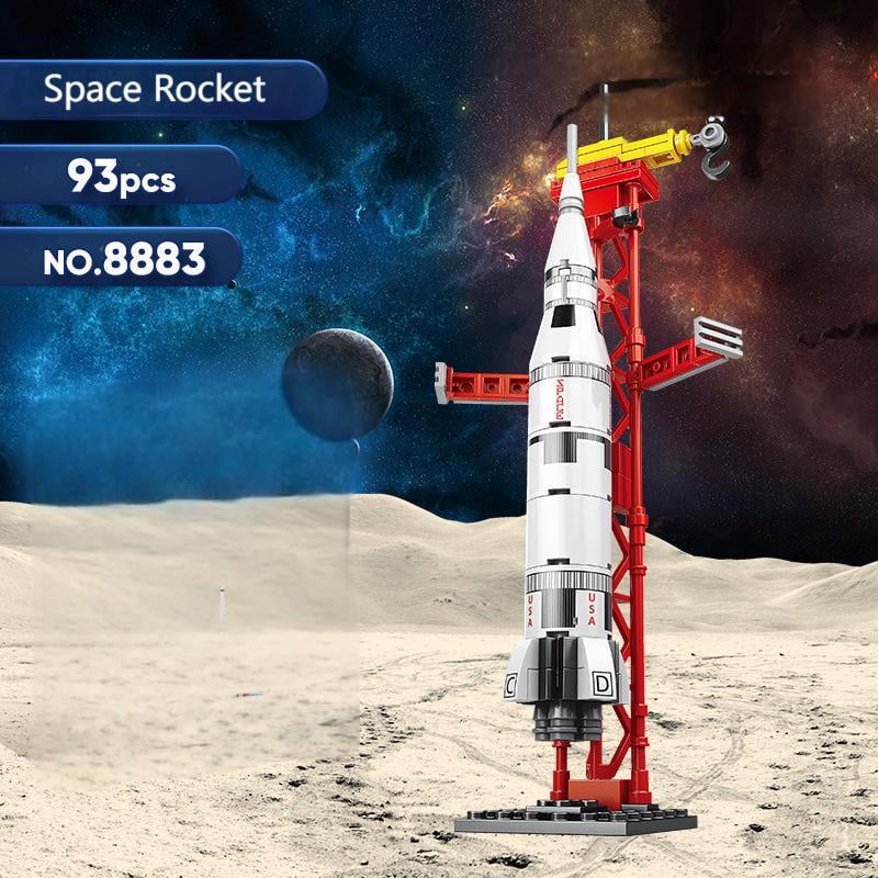 MOC Aerospaces Building Blocks Model Manned Rocket Craft Launch Center ...