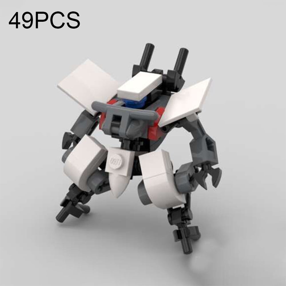 MOC Anime Action Figures Small Mecha Assembled Robot Puzzle Creative ...