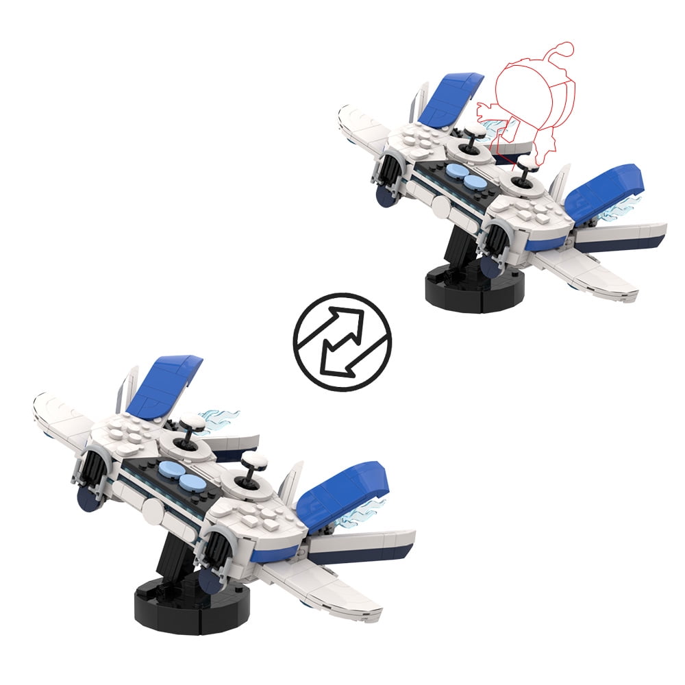 MOC Astro Bot Model Building Blocks Cosmic Adventure Game Figure Rescue ...