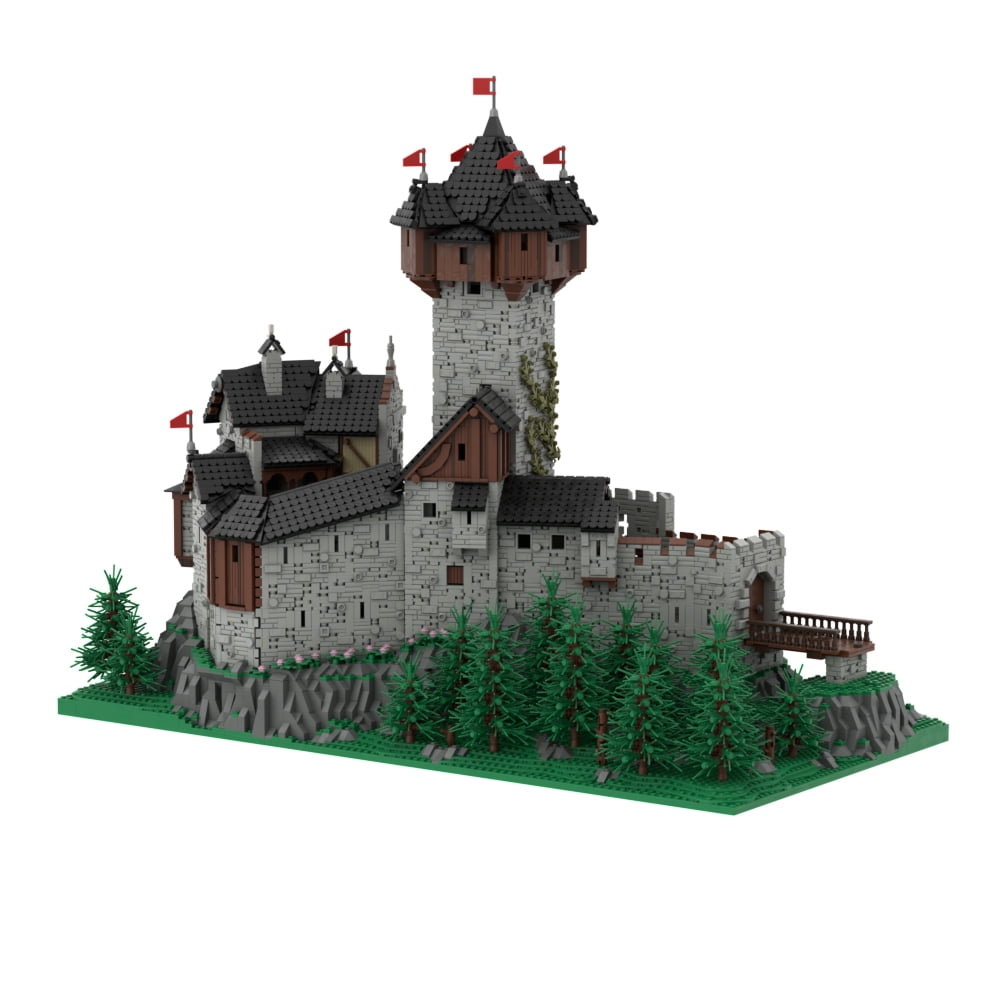 MOC Austrian Alps Falkenstein Castle Medieval Architecture Building ...