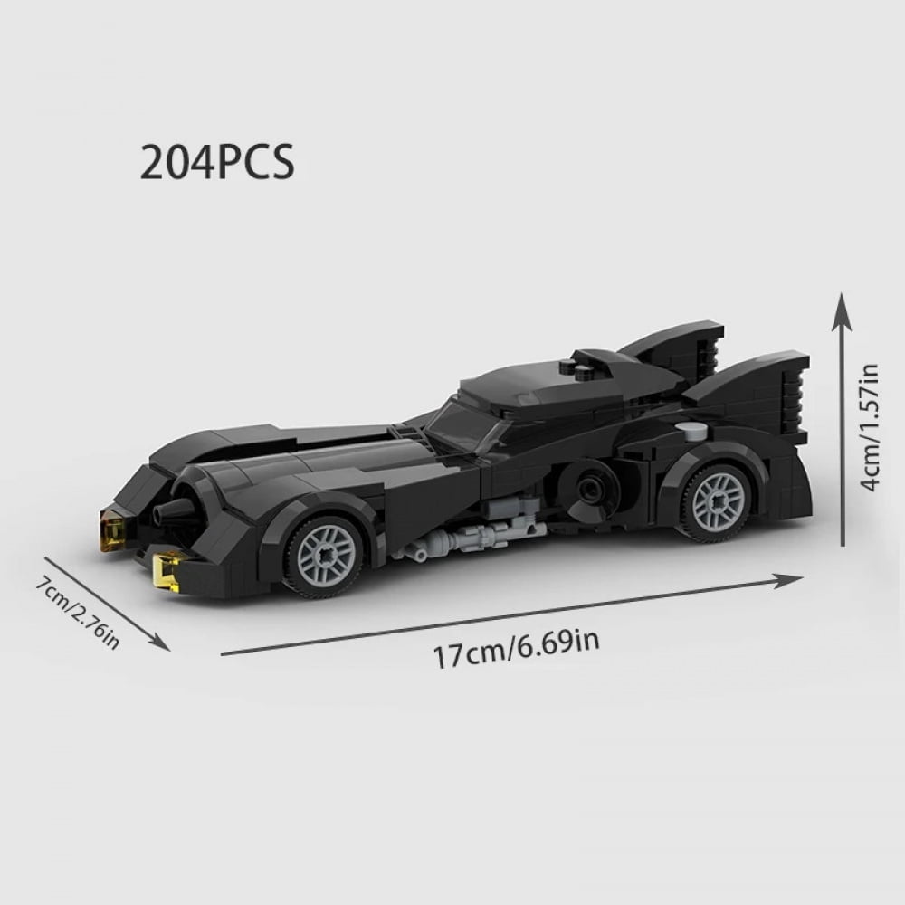 MOC Black Bat Vehicle Mobile City Racing Sports Car Speed Champion ...