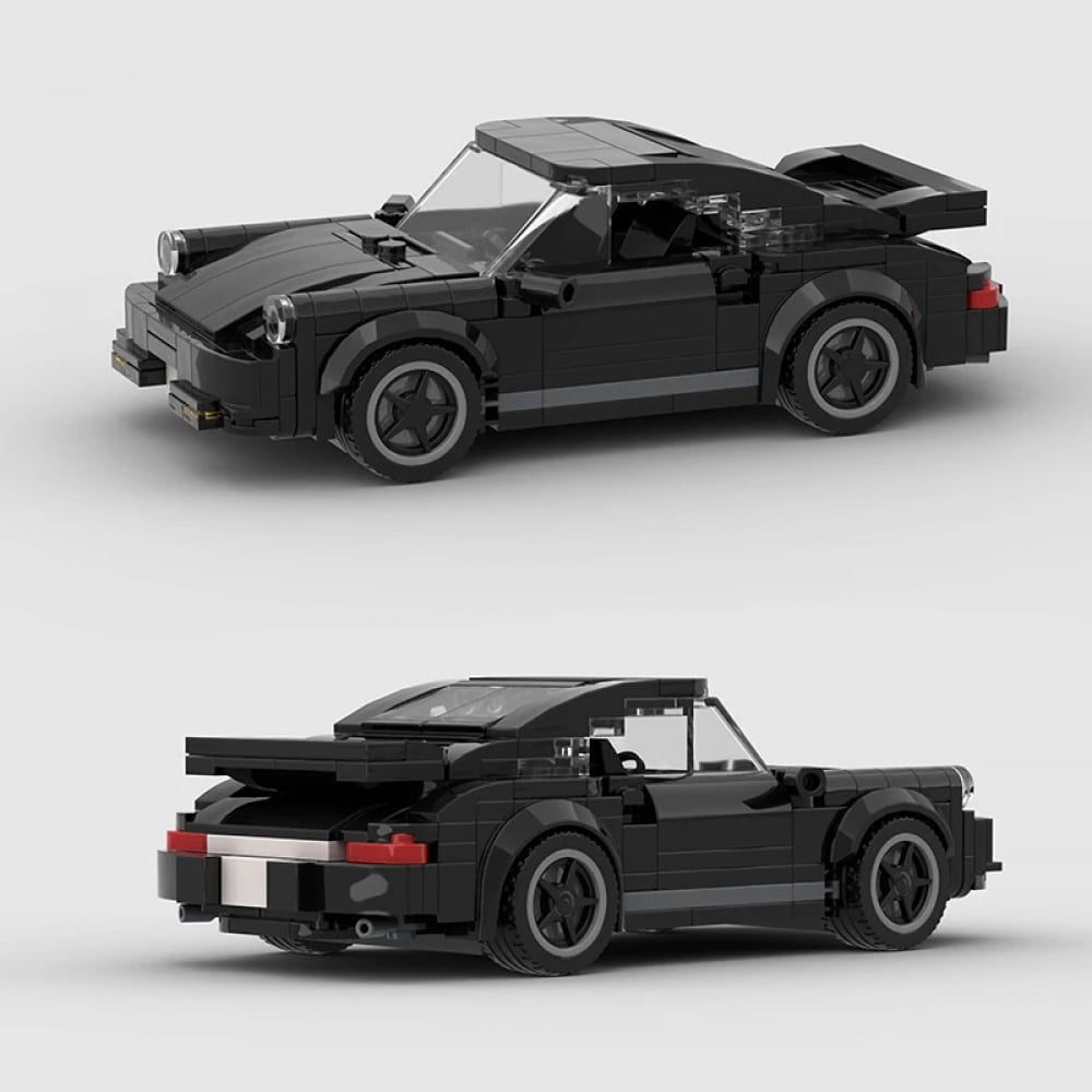 MOC Black Turbo Racing Sports Car Vehicle City Speed Champion Racer ...