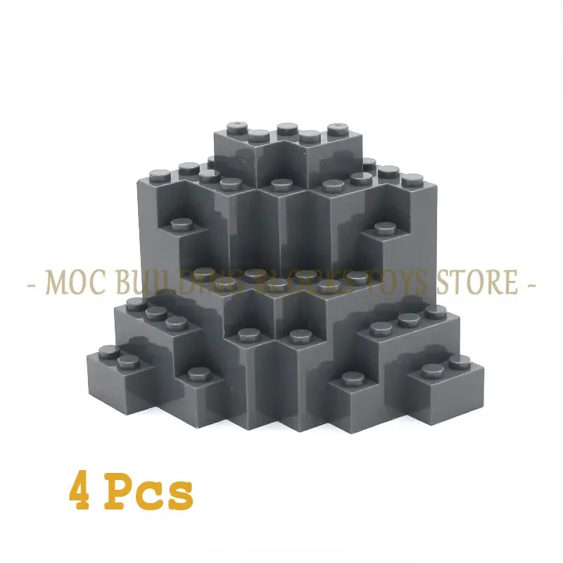MOC Brick Rock Triangular Rockery Stone Wall Slab Barbacan Rampart ...