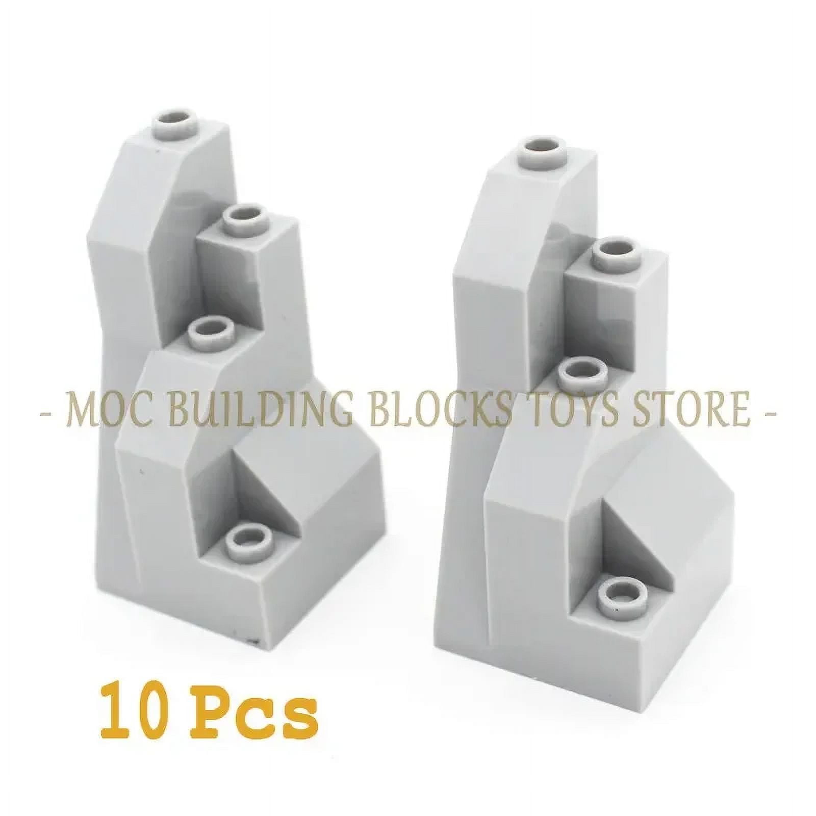 MOC Brick Rock Triangular Rockery Stone Wall Slab Barbacan Rampart ...