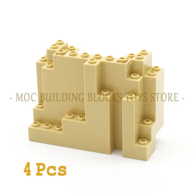 MOC Brick Rock Triangular Rockery Stone Wall Slab Barbacan Rampart ...