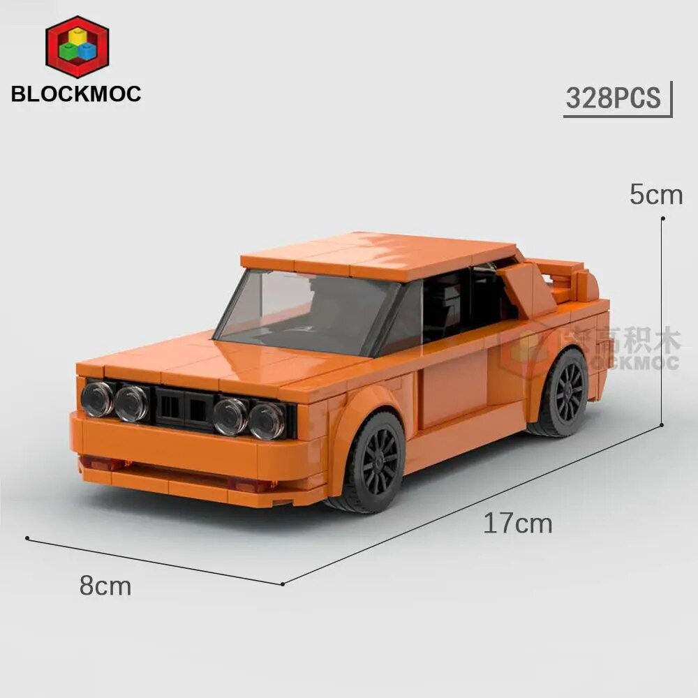 MOC Bricks Cars M1 M3 E30 M2 M4 Z4 Racing Sports Car Building Blocks ...
