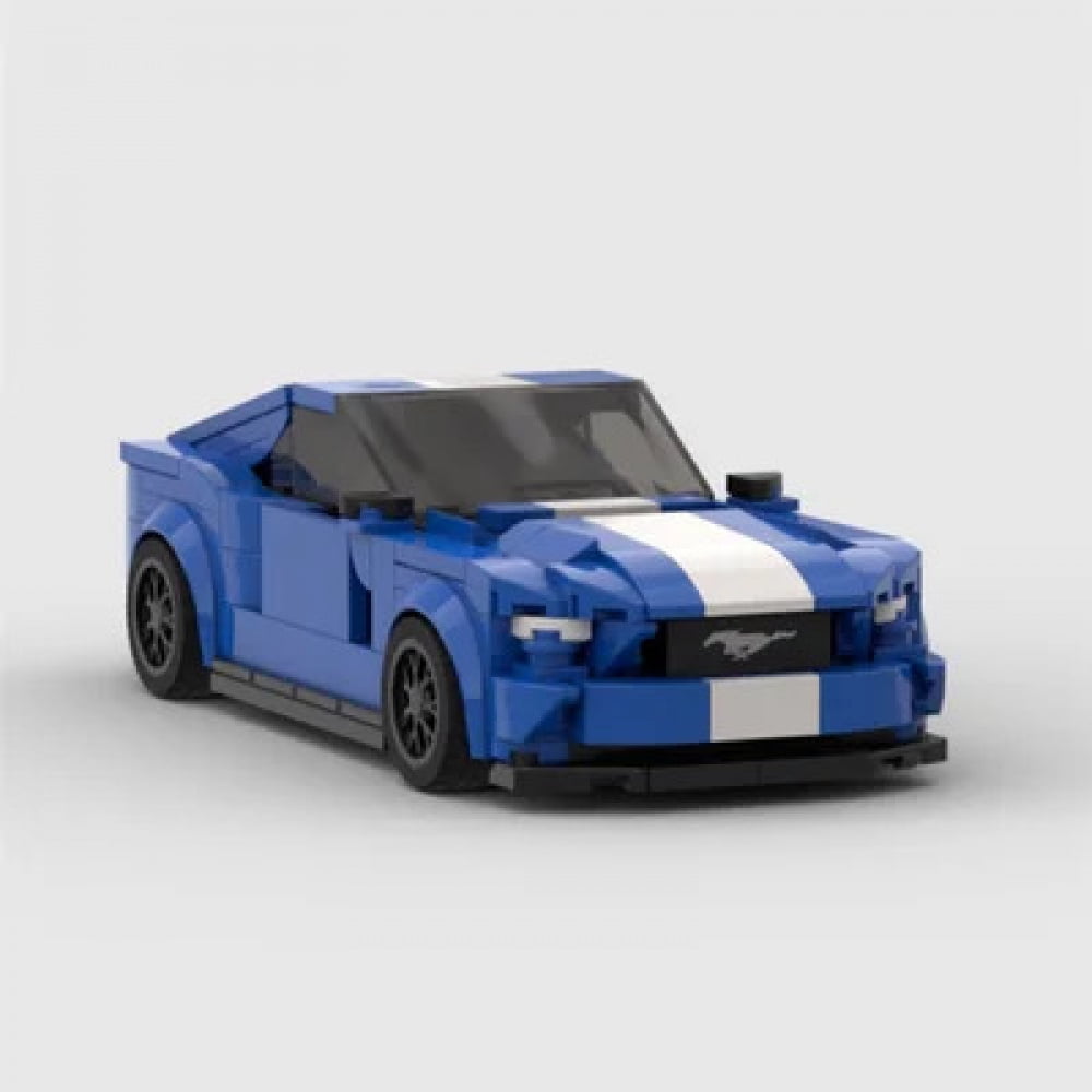 MOC Bricks Mustang Hoonicorn Car Speed Champion Racer FIT Brick Racing ...