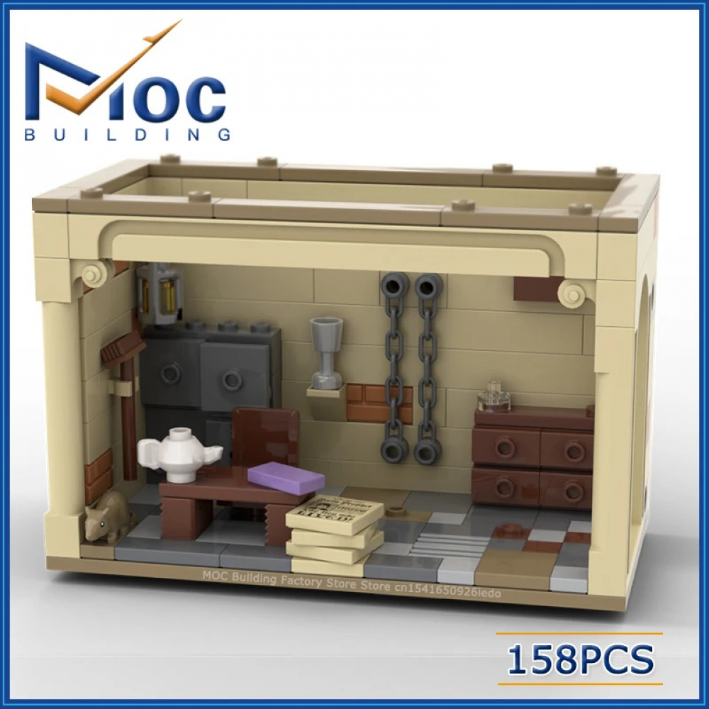 MOC Building Blocks Classic Movie Series Modular Scene Office Common ...