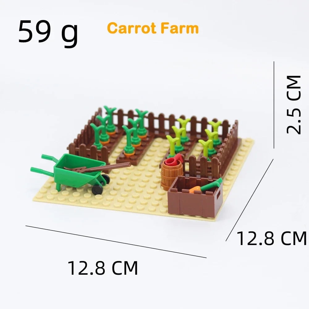 MOC Building Blocks Farm Series Vegetable Fruits Garden Apple Trees ...
