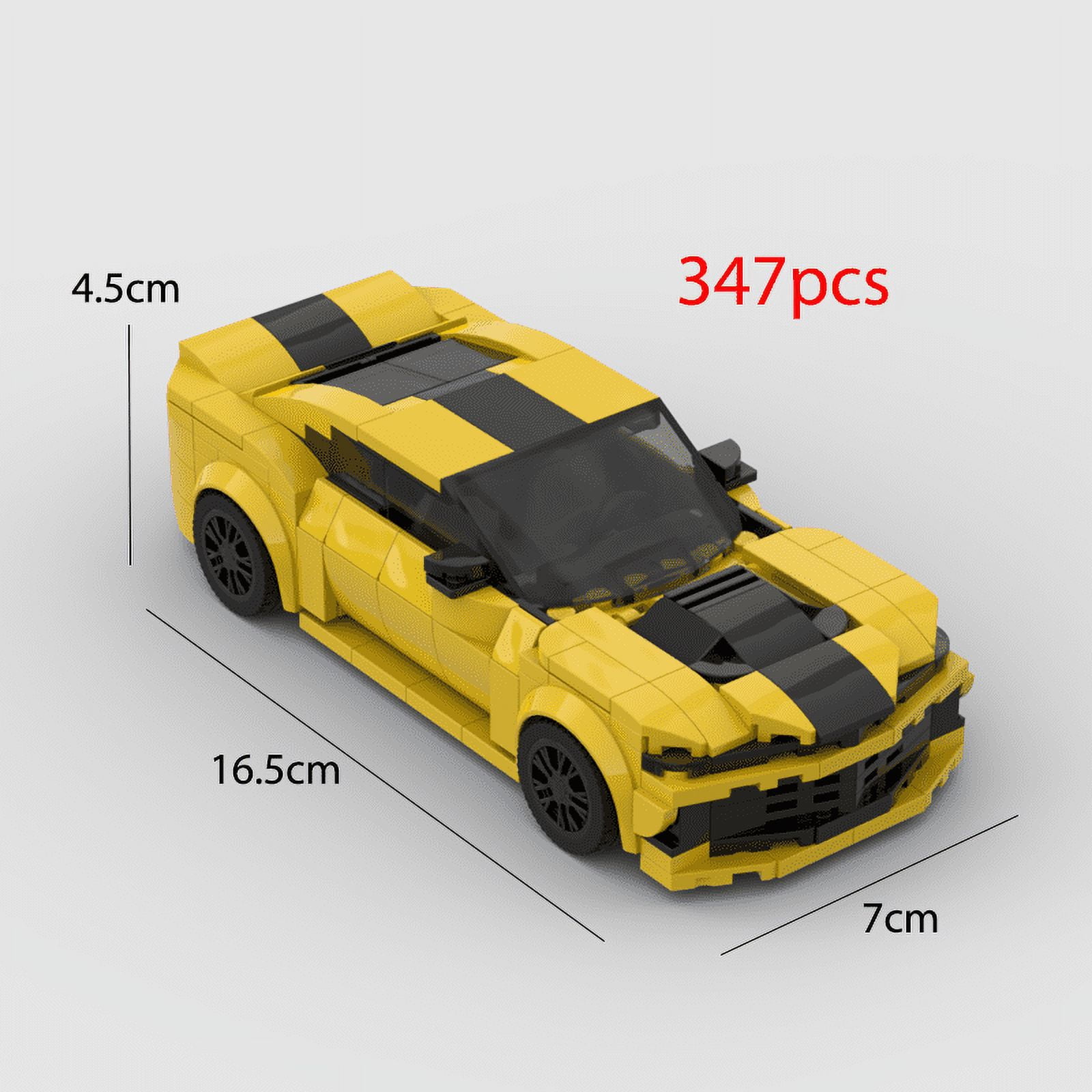 MOC- Camaro 347pcs racing sports car Vehicle Racer Building Blocks ...
