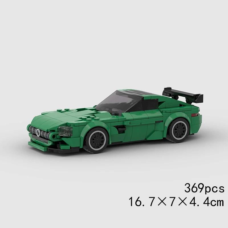 MOC Car F40 F50 RX7 AE86 Chiron R8 Creative Racing Vehicle Model ...