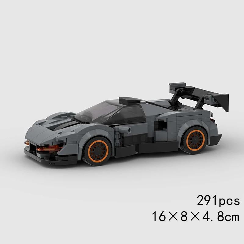 MOC Car F40 F50 RX7 AE86 Chiron R8 Creative Racing Vehicle Model ...