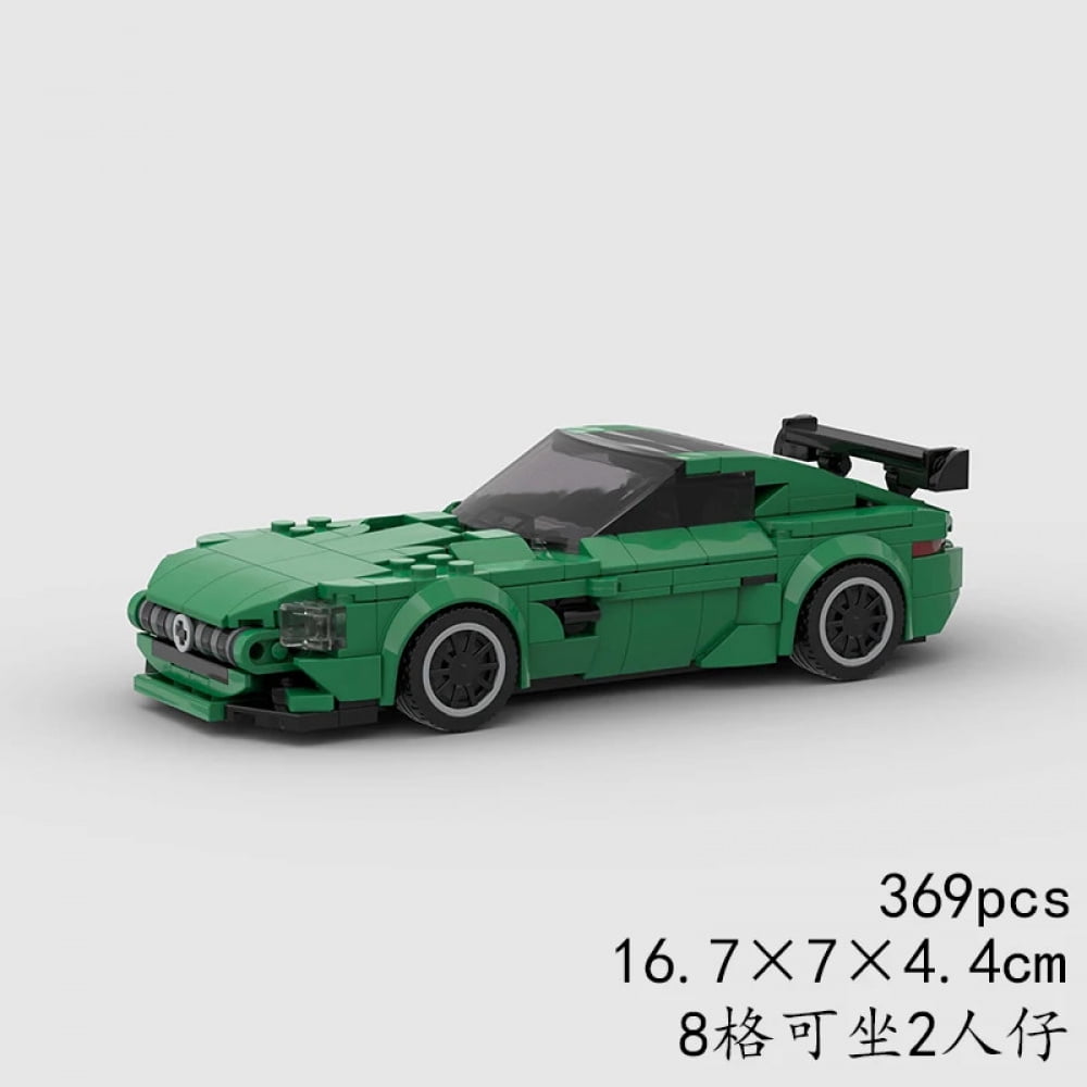 MOC Car GTR Technical Racing Vehicle Model Building Block Speed ...