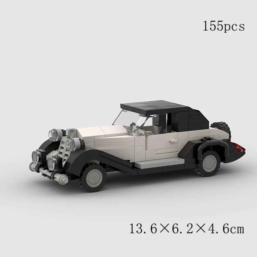MOC Old Car vintage Classical veteran Vehicle Creative Model Building ...