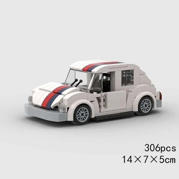 MOC Car Speed R34 488 Pickup R32 Racing Vehicle Model Building Block ...