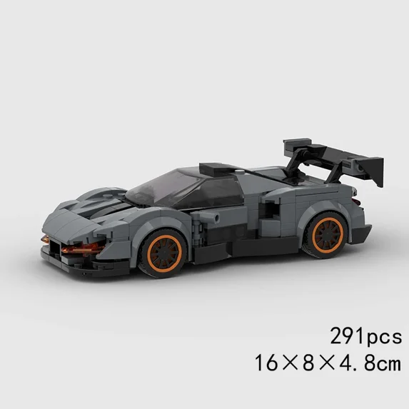 MOC Car Speed RX7 AE86 Chiron R8 Creative Racing Vehicle Model Building ...