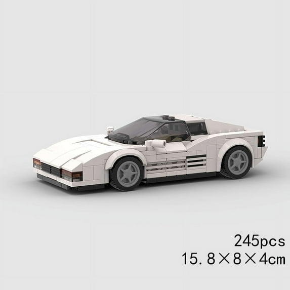 MOC Car Speed RX7 AE86 Chiron R8 Creative Racing Vehicle Model Building ...