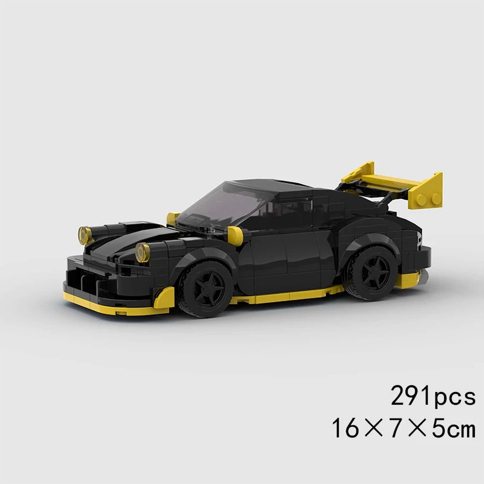 MOC Car Speed RX7 AE86 Chiron R8 Creative Racing Vehicle Model Building ...