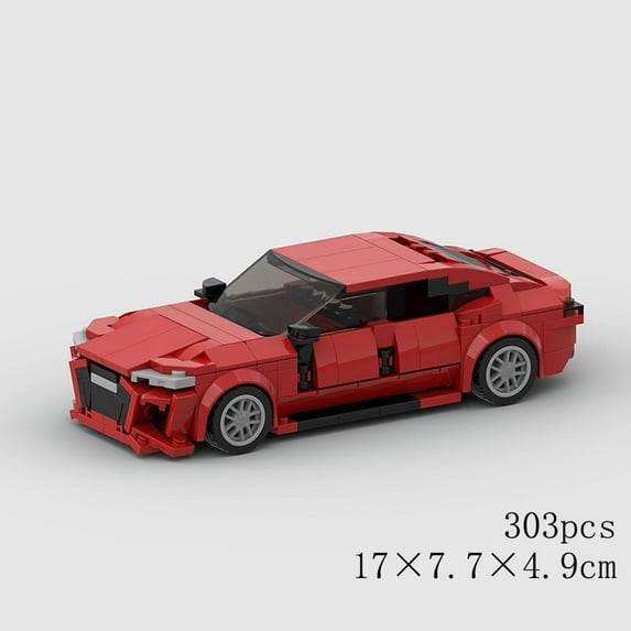 MOC Car Speed RX7 AE86 Chiron R8 Creative Racing Vehicle Model Building ...