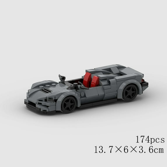 MOC Car Speed RX7 AE86 Chiron R8 Creative Racing Vehicle Model Building ...