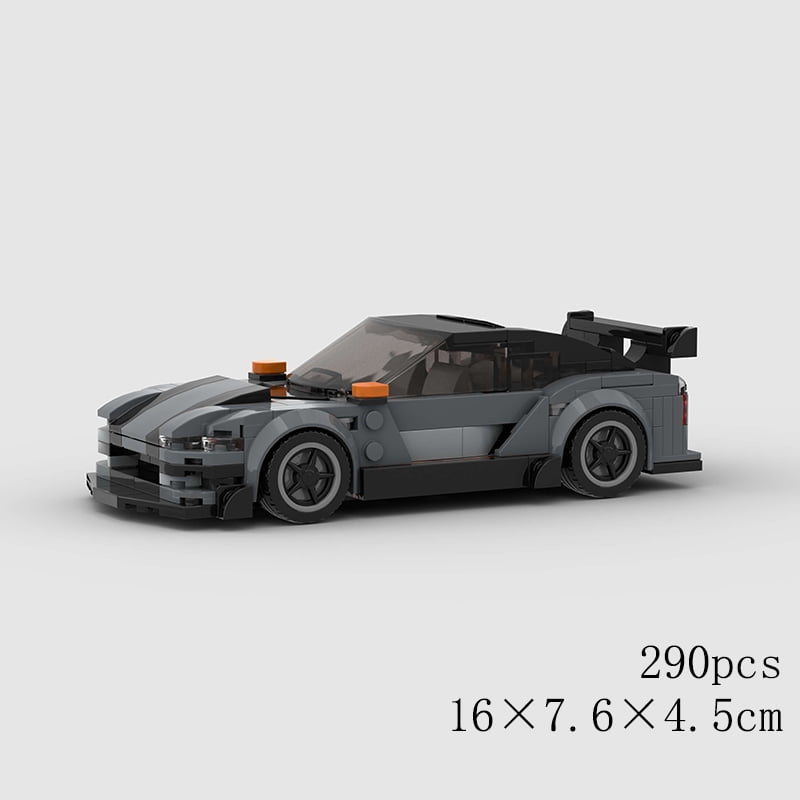 MOC Car Speed RX7 AE86 Chiron R8 Creative Racing Vehicle Model Building ...